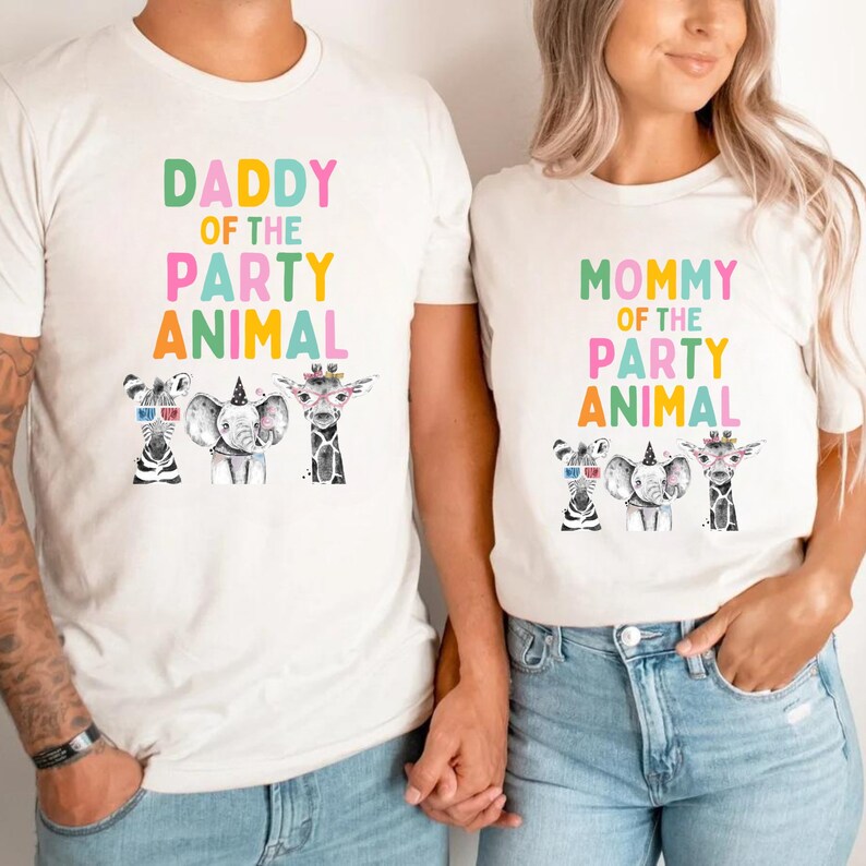 Personalized Party Animal Birthday Shirt, Zoo Animals Birthday, Party ...