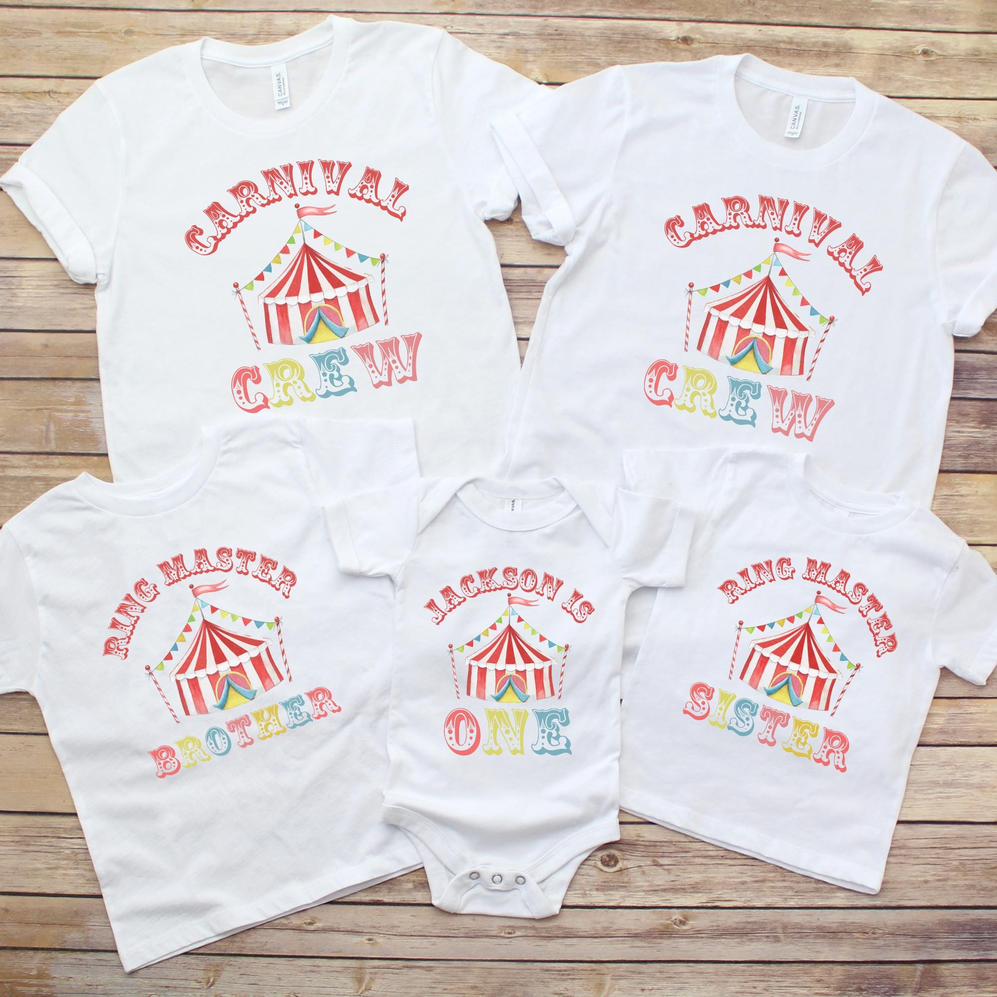 Circus Birthday Shirt, Personalized Circus Shirts, Circus Carnival ...