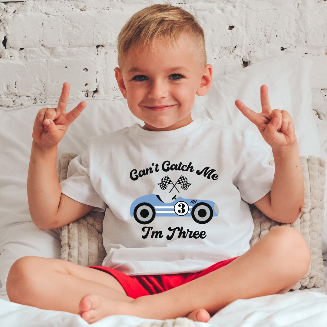 Race Car 3rd Birthday Shirt, I Am Three Shirt, 3rd Birthday Outfit, Personalized Matching Family ...