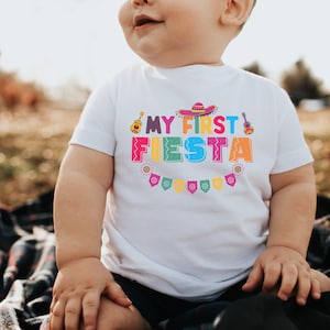 First Fiesta Matching Birthday Shirts My First Fiesta Birthday Outfit ...