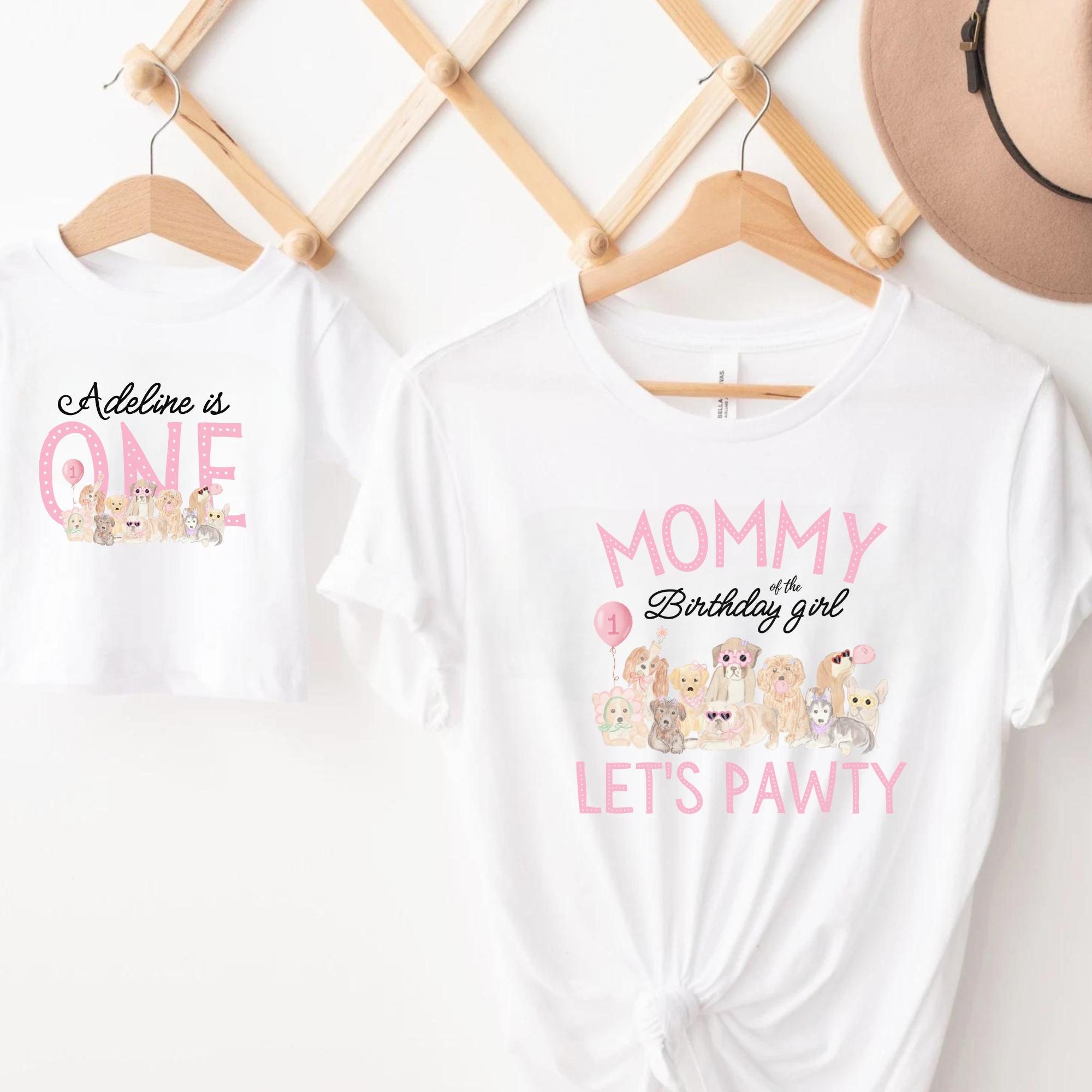 Custom Puppy Party Shirts Family Dog Birthday Matching Outfits ...