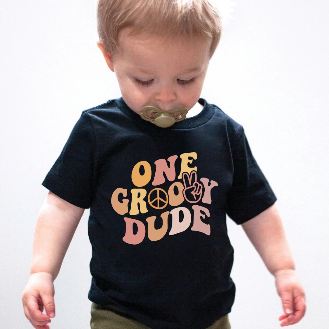 One Groovy Dude Birthday Shirt, Groovy One Family Birthday Shirts ...