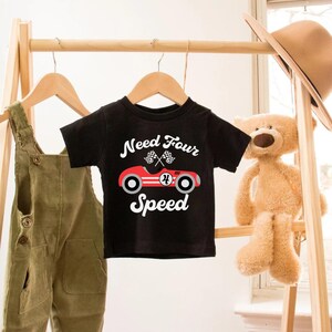 Need Four Speed Birthday Shirt, 4th Race Car Birthday Outfit, Cars 4th ...