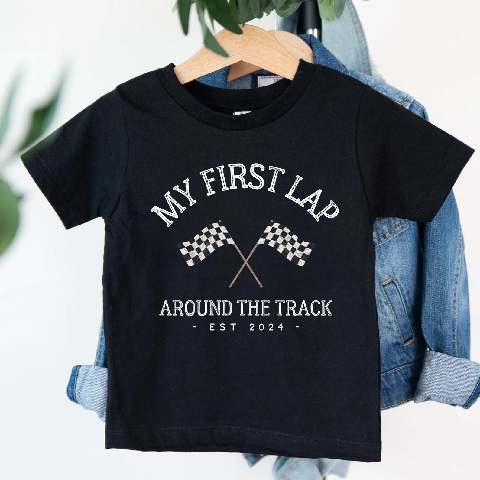 First Lap Around the Track Birthday Shirt, Personalized 1st Birthday ...