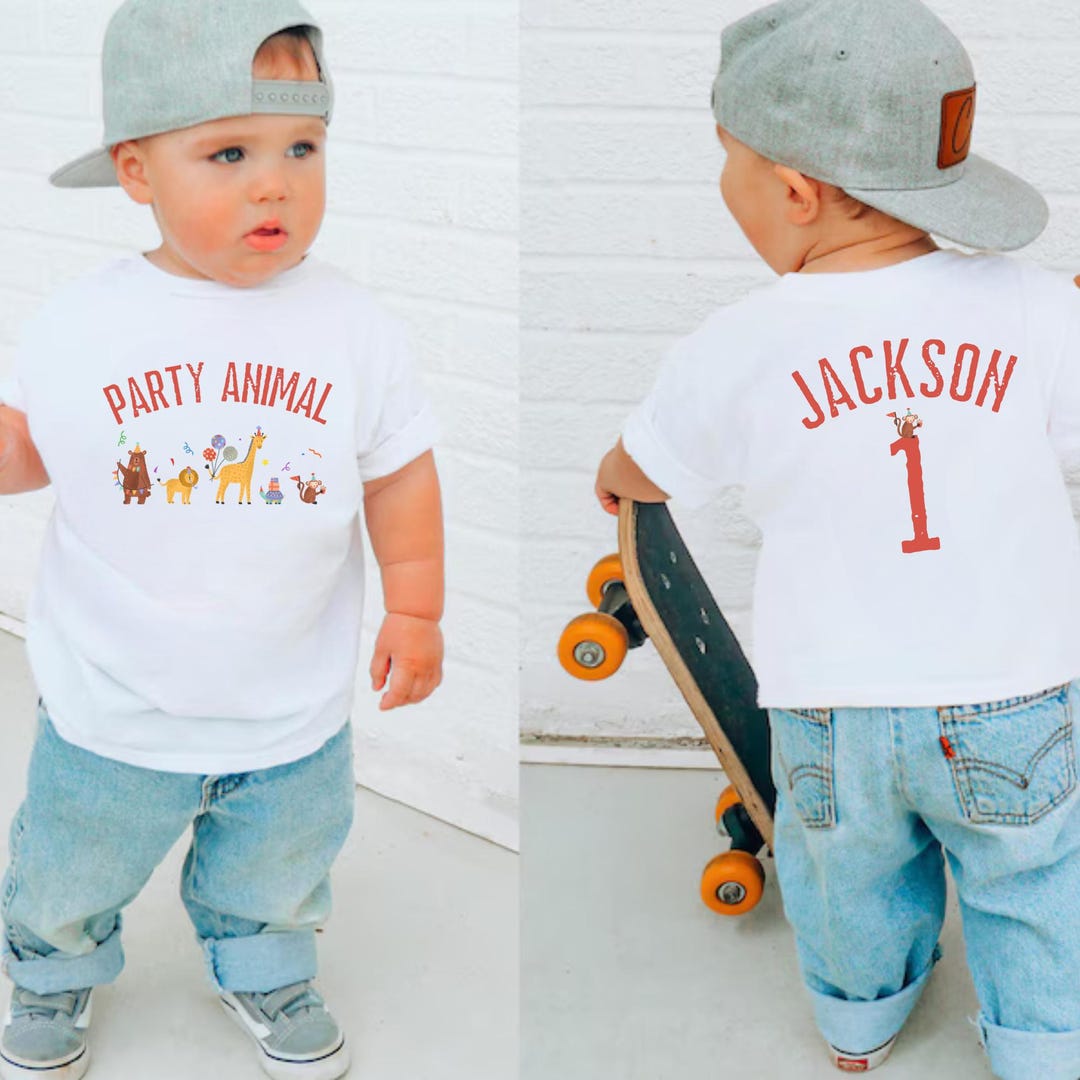 Party Animal Shirt, Zoo Birthday Party T-shirt, Animals Birthday Tee ...