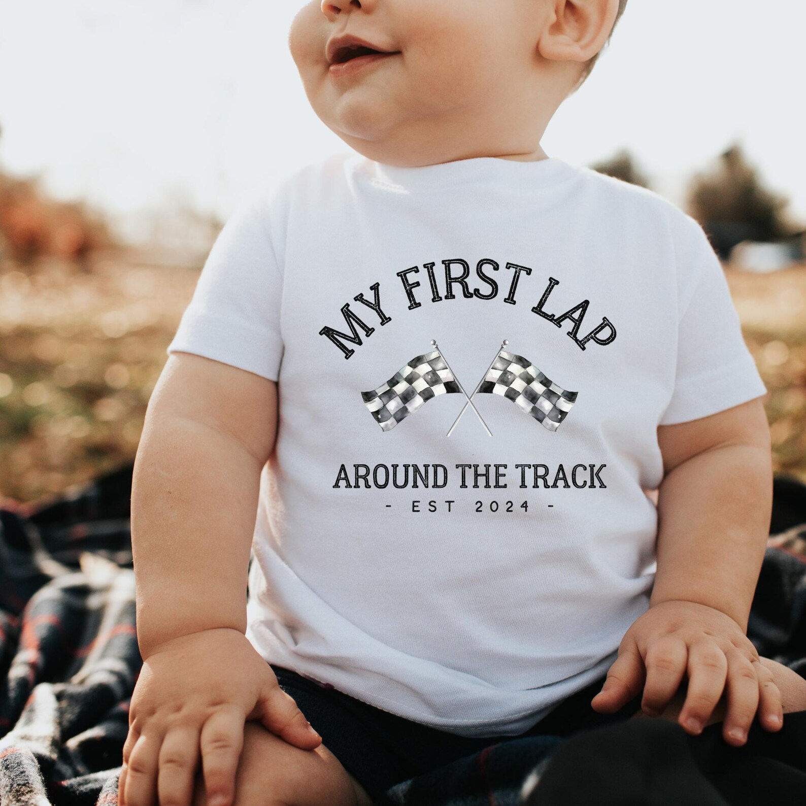 First Lap Around the Track Birthday Shirt, Family Matching Birthday ...