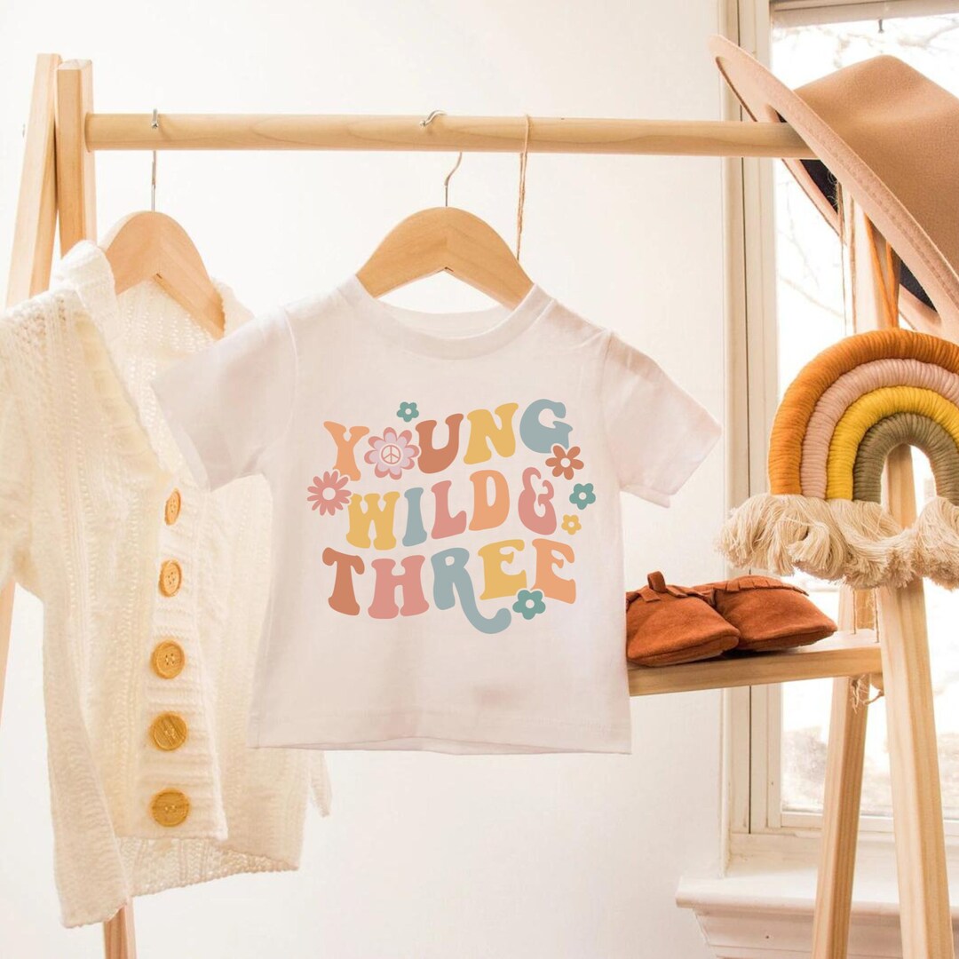 Young Wild and Three Shirt 3rd Birthday Shirt for Girls Personalized ...