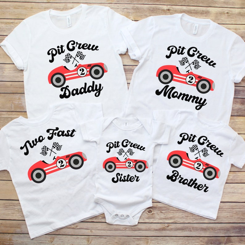 Two Fast Matching Family Birthday Shirts 2nd Birthday Shirt - Etsy