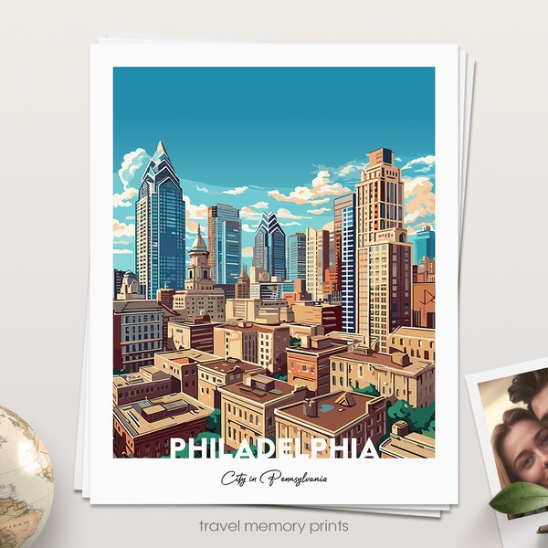 Philadelphia Poster - Etsy