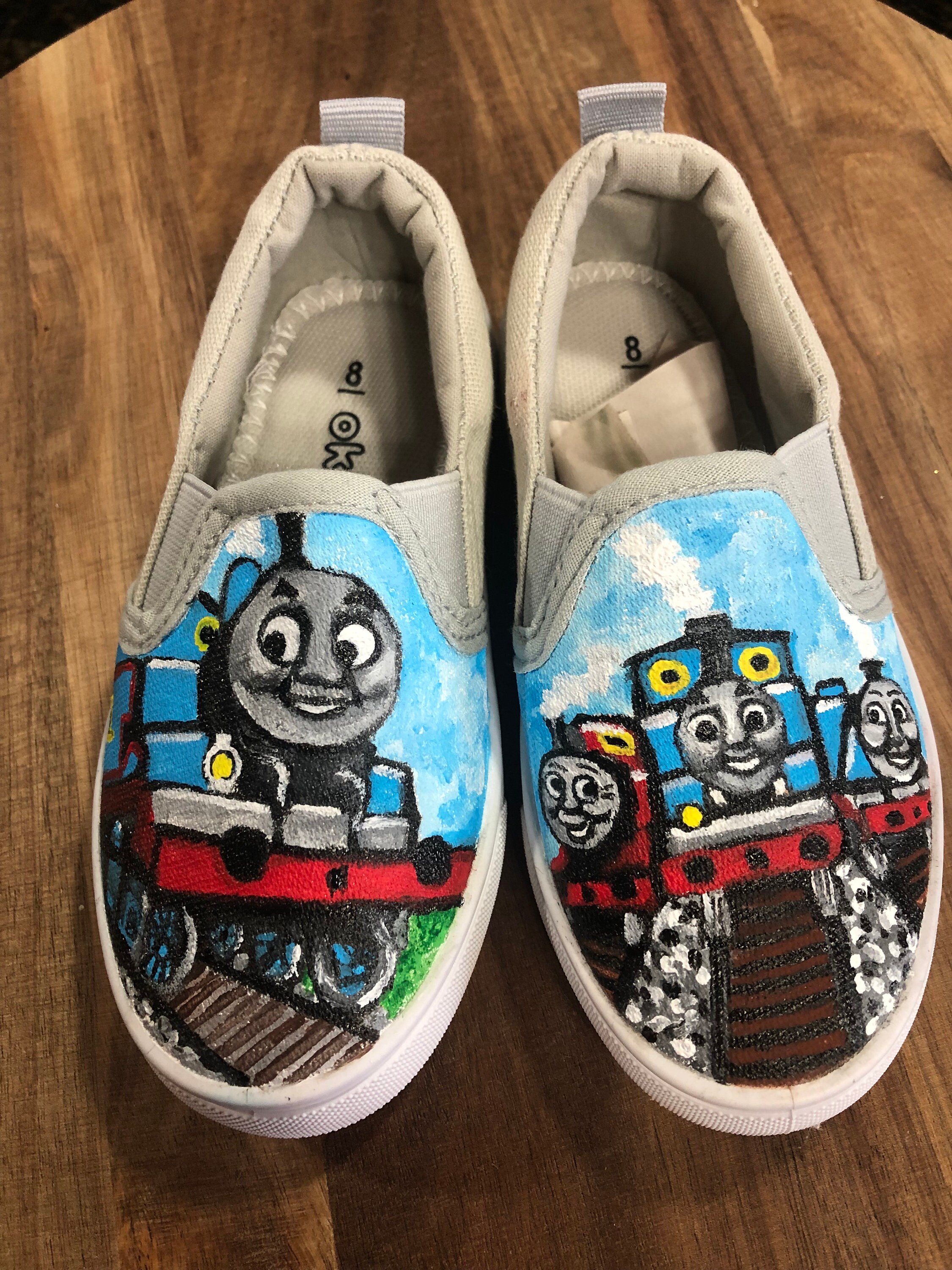 Thomas the Train Shoes - Etsy
