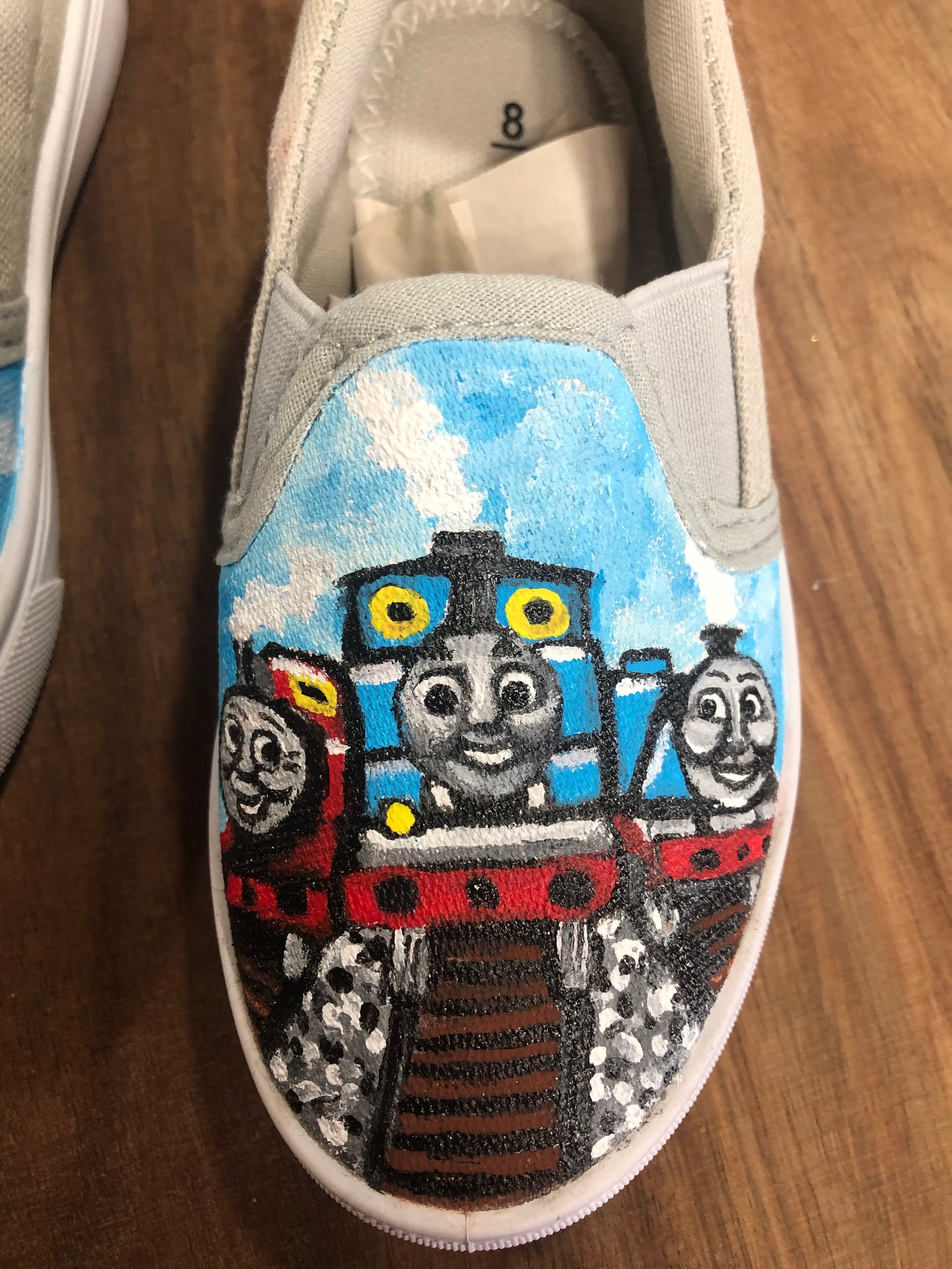 Thomas the Train Shoes - Etsy