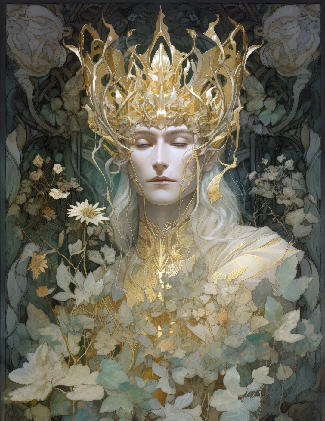 Fantasy Elves - Digital Paper, Elf Journal, Printable Scrapbook Papers ...