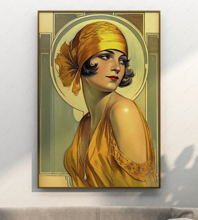 Art Deco Flapper Girl, Art Deco Posters, Vintage Art, Printable Art ...