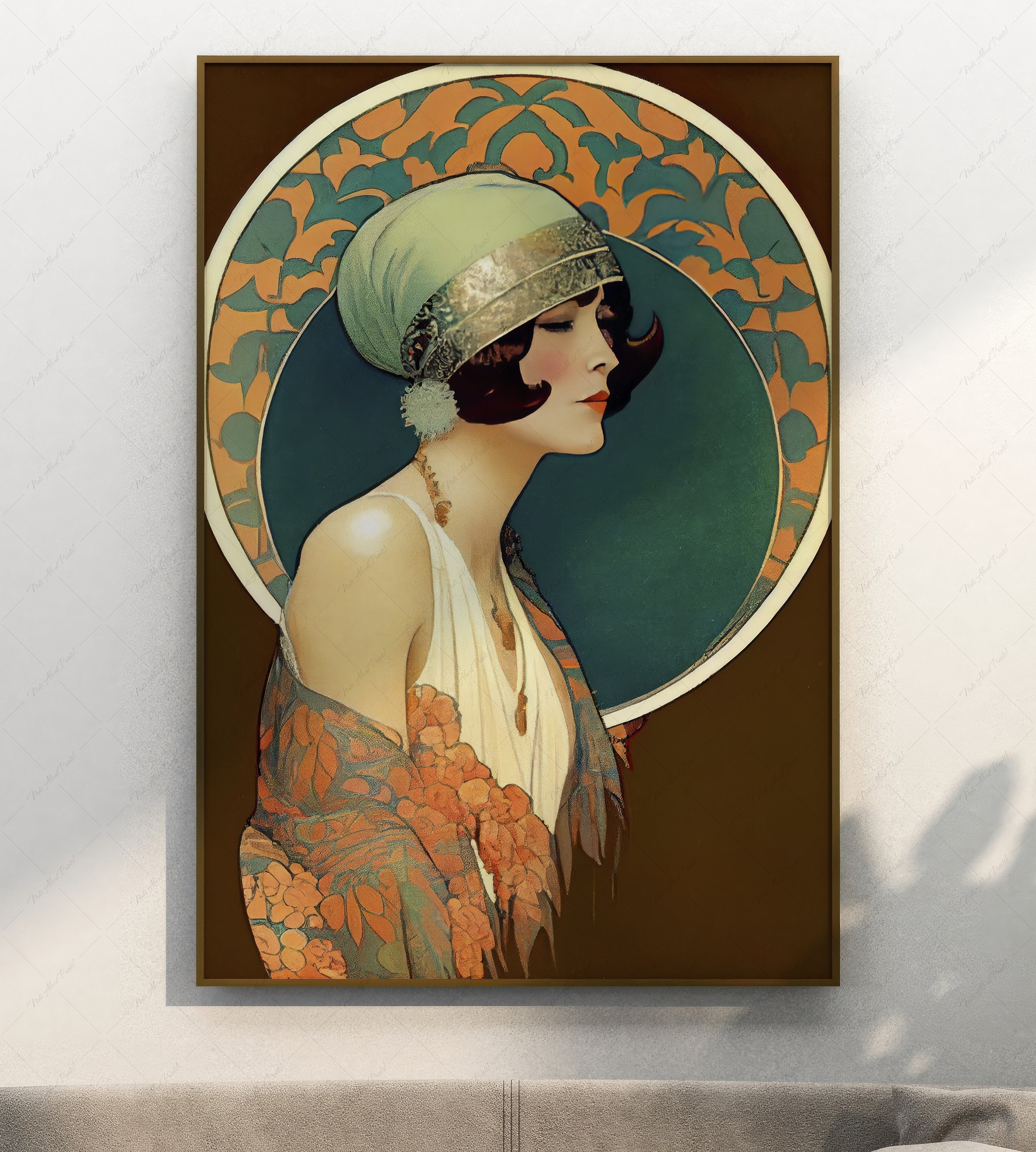 Flapper Girl Art Deco Collection Bundle - Portrait Wall Art Print Great ...