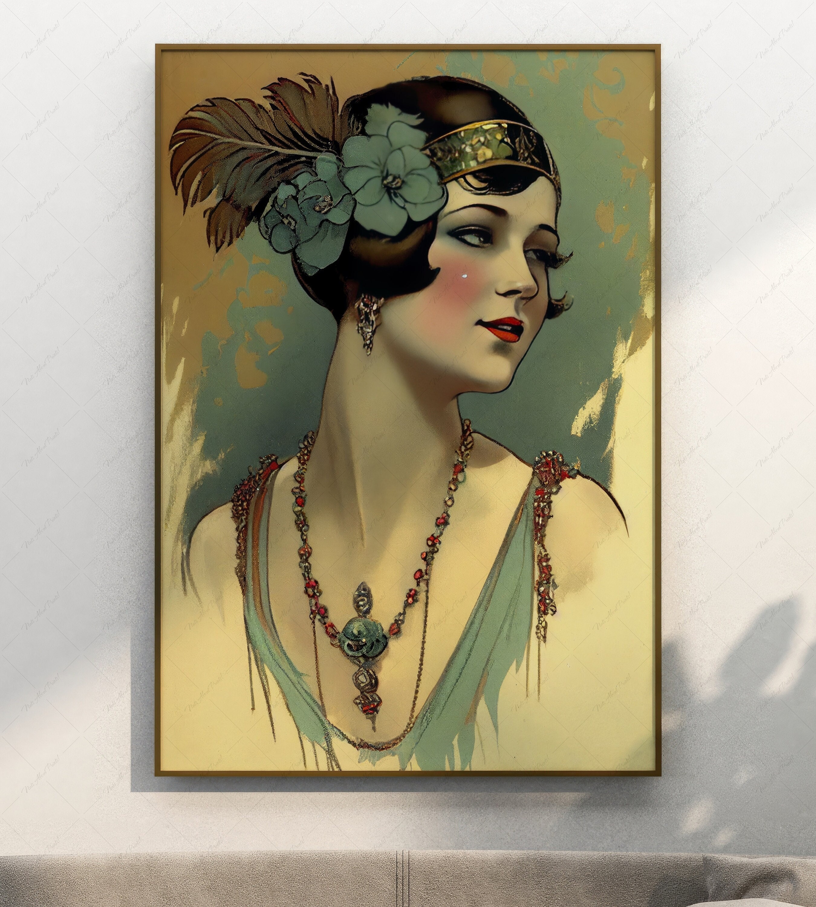 Art Deco Flapper Girl, Art Deco Posters, Vintage Art, Printable Art ...