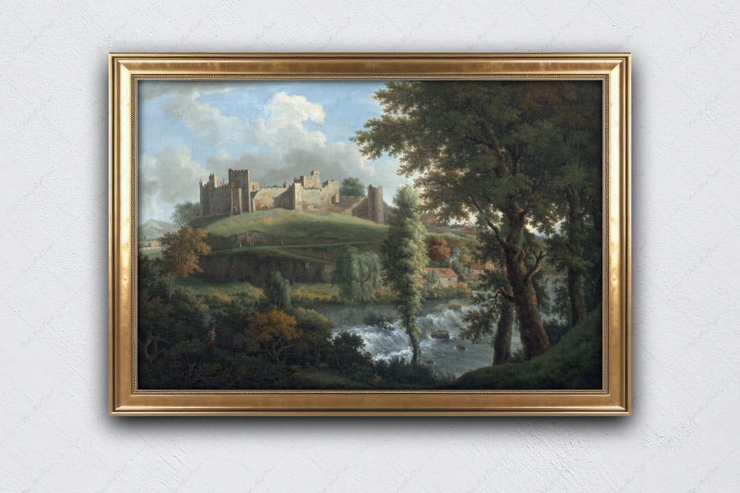 Ludlow Castle With Dinham Weir From the South-west 18th - Etsy