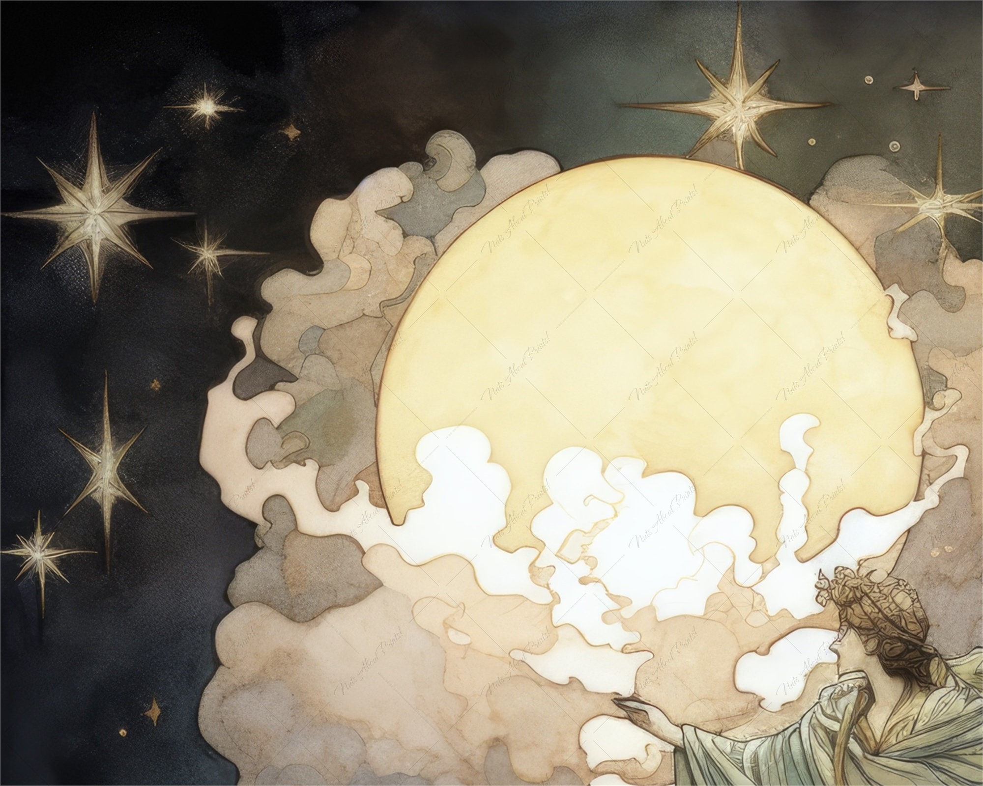 Fantasy Wizards Digital Paper Wizard Journal Printable - Etsy