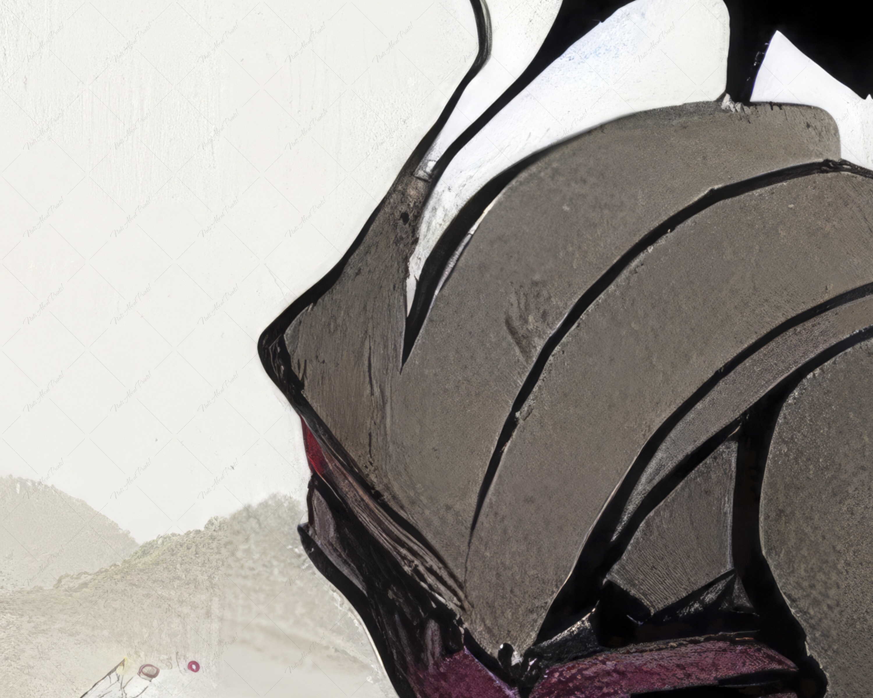 Set of 3 Far East Cherry Blossom, Geisha Paintings, Pastel Sumi-e ...