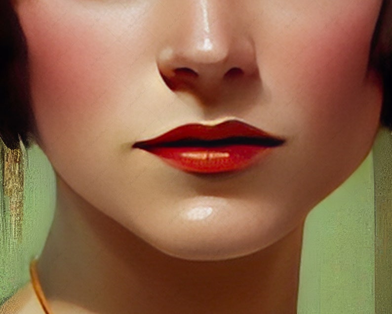 Flapper Girl Art Deco Poster Portrait Wall Art Print Great - Etsy