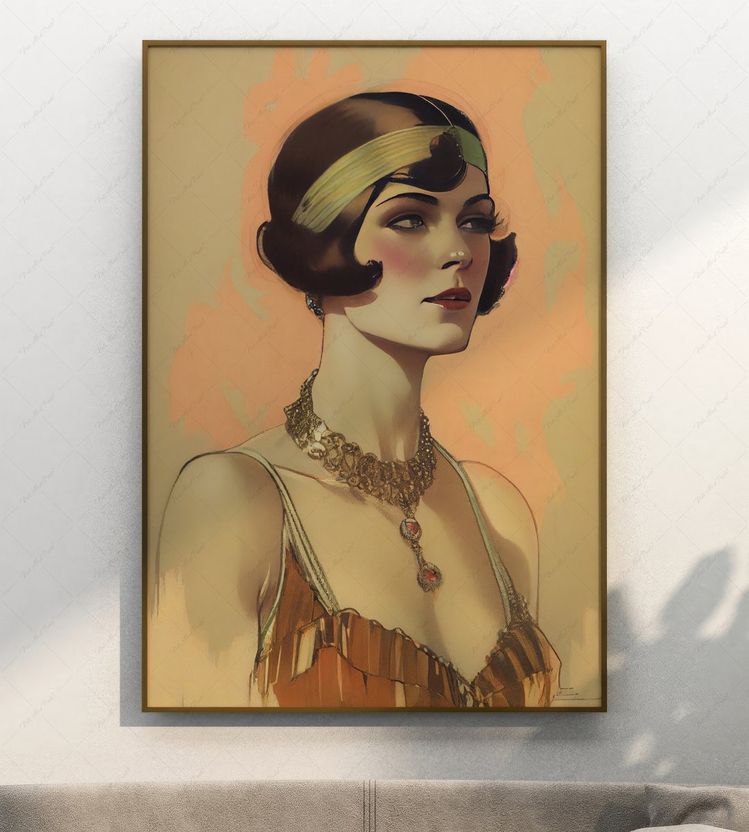 Art Deco Flapper Girl Art Deco Posters Vintage Art - Etsy UK