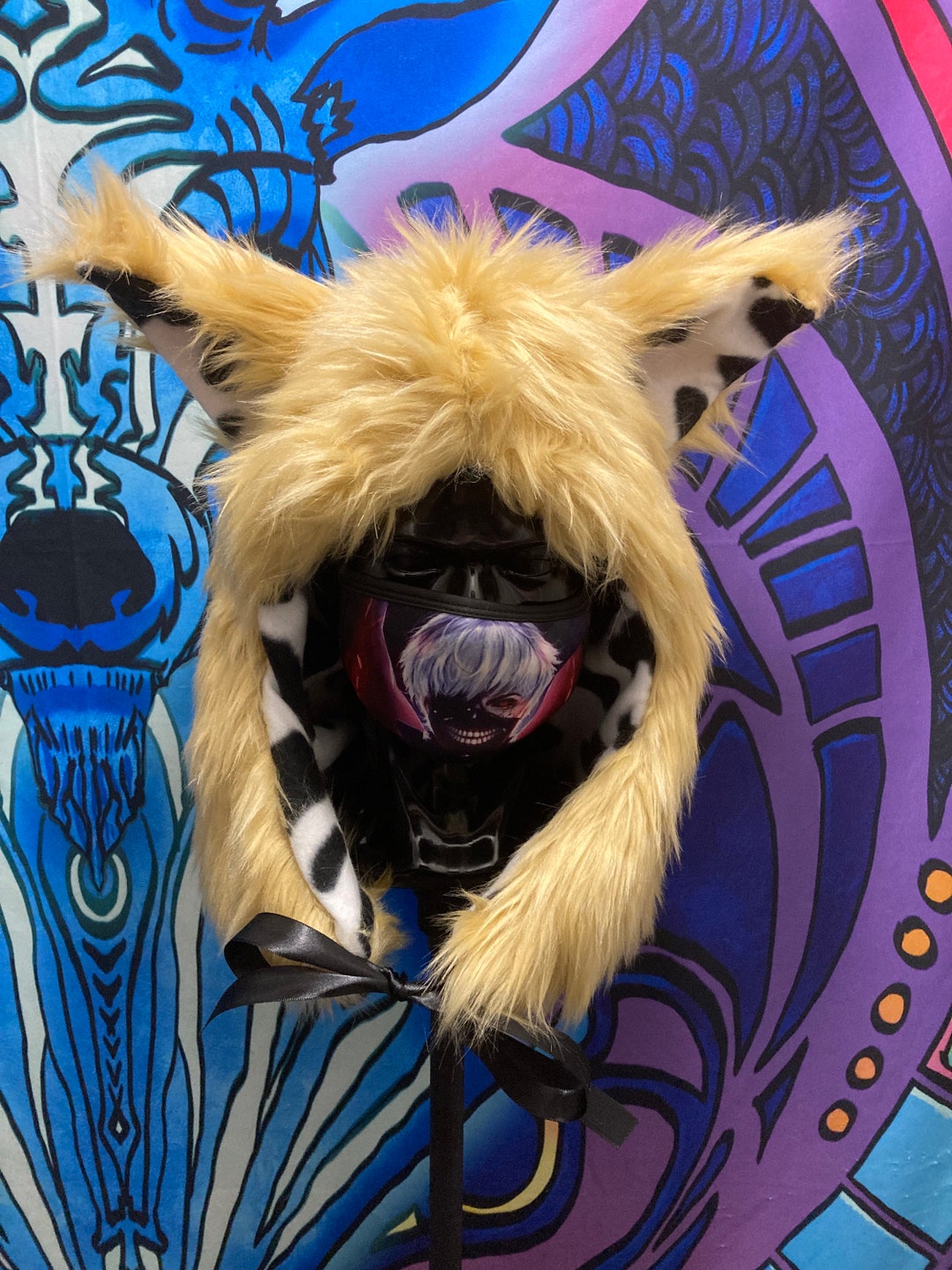 Furry Rave Hood - Etsy