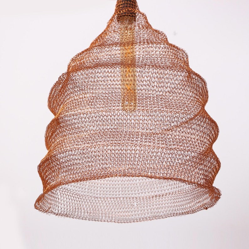 Art of Wire Handmade &copper WIRE Chandelier 30x50x80 Cm - Etsy Australia
