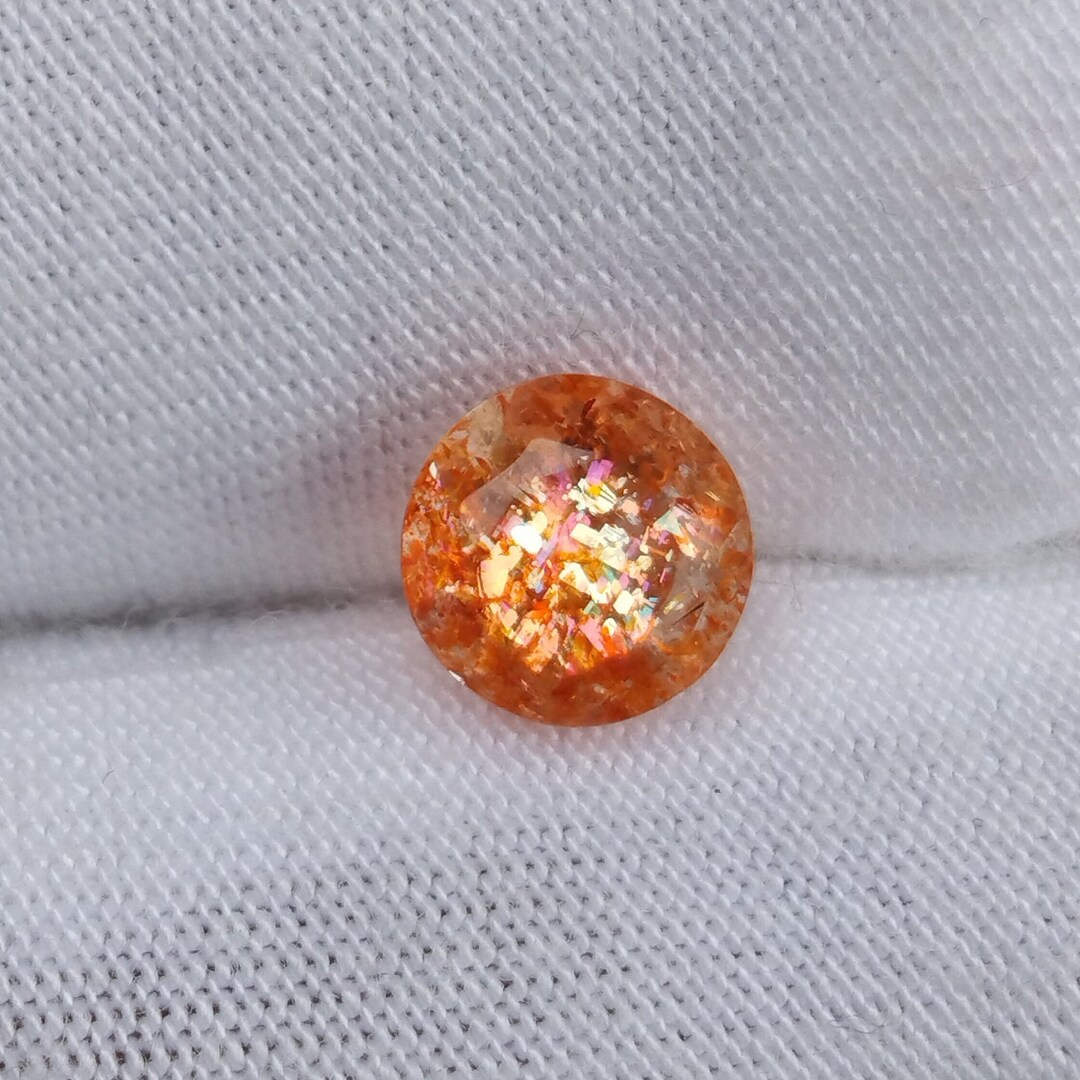 Rainbow Natural CONFETTI SUNSTONE With Amazing Multi Flakes - Etsy