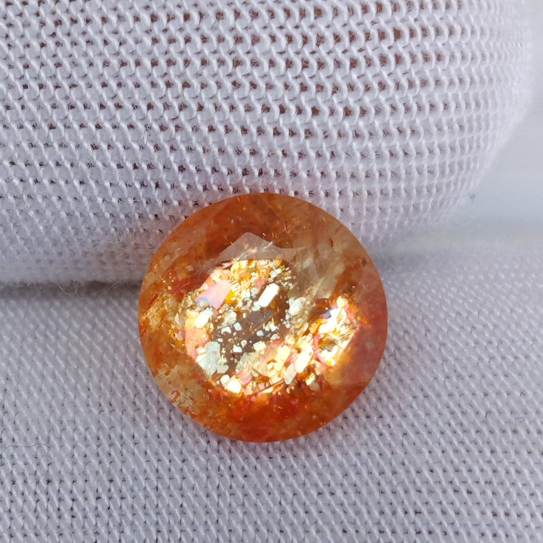 Rainbow Natural CONFETTI SUNSTONE With Amazing Multi Flakes Sparkling ...