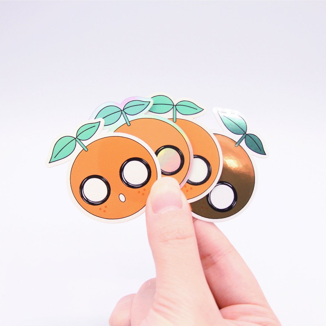 Tangee the Tangerine Sticker | Vinyl, Holographic, Mirror or Metallic ...