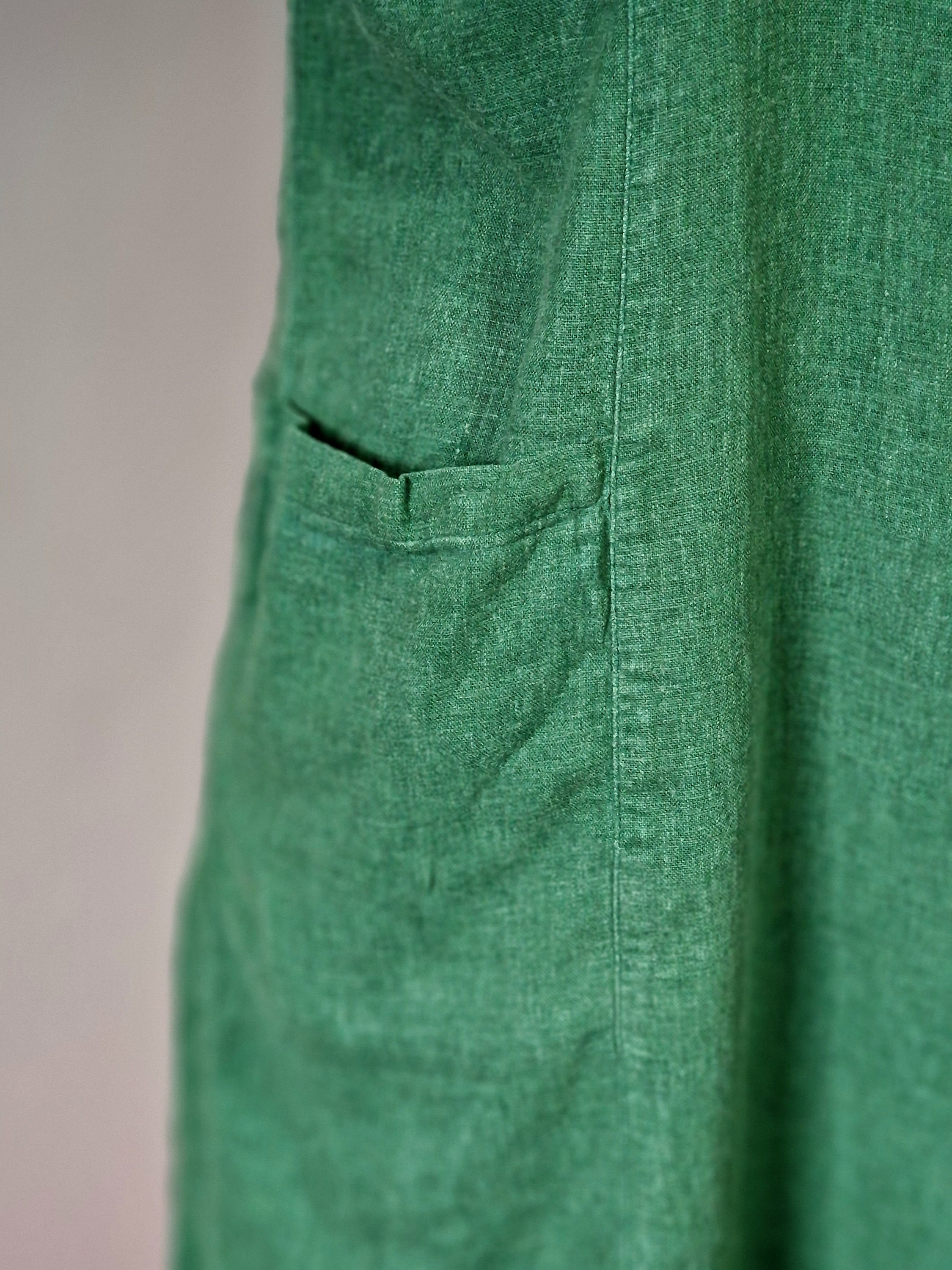 Bottle Green Linen Tunic - Etsy