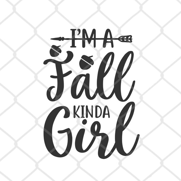 Girl Fall Svg - Etsy