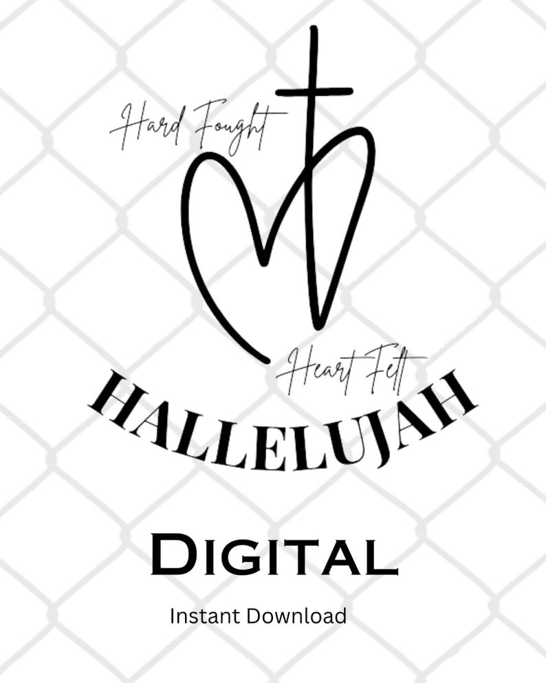 Hallelujah Jesus Blessing PNG JPG: Spiritual Phrases (digital Download ...