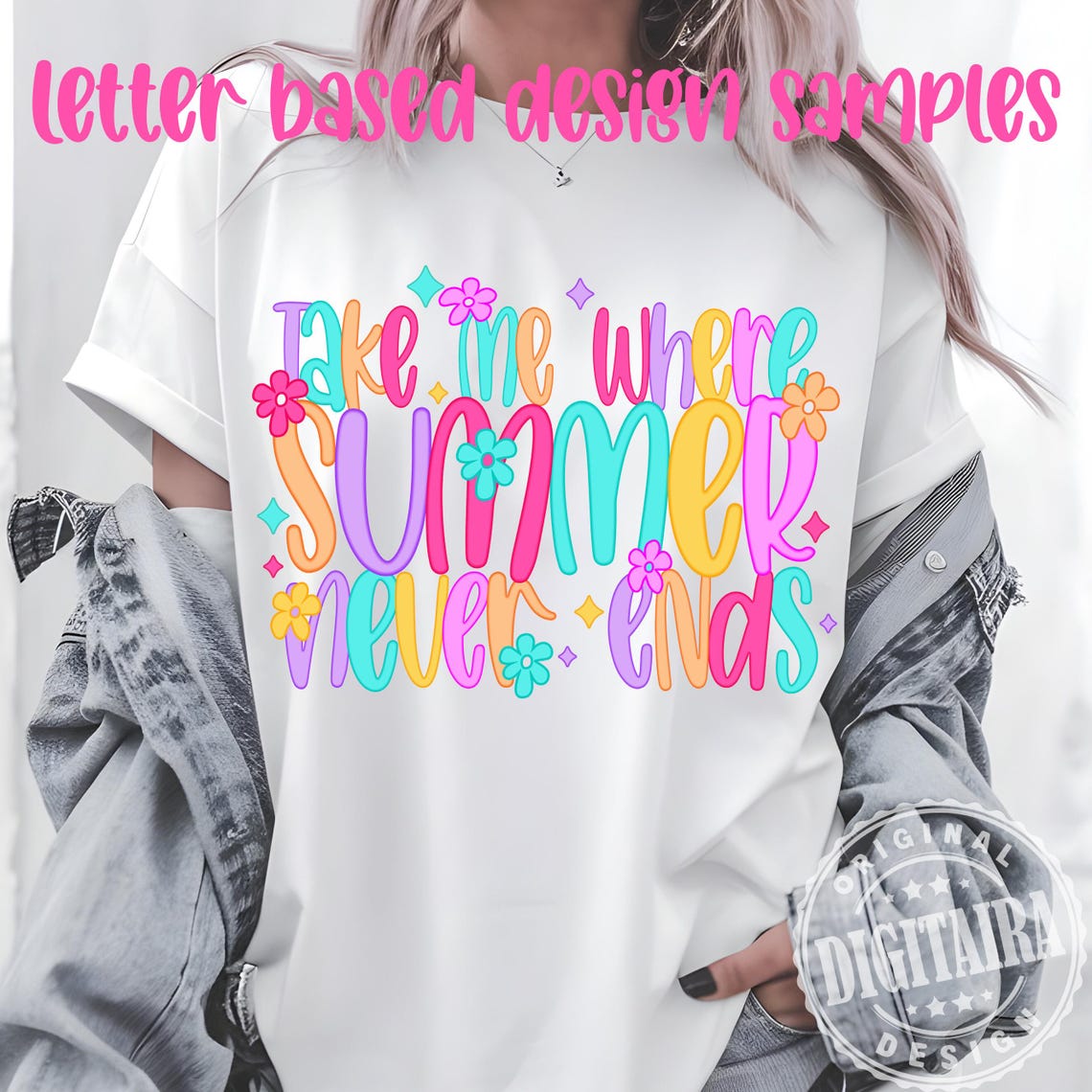 Preppy Letters and Numbers PNG Bundle, Neon Letters Bundle,bright ...