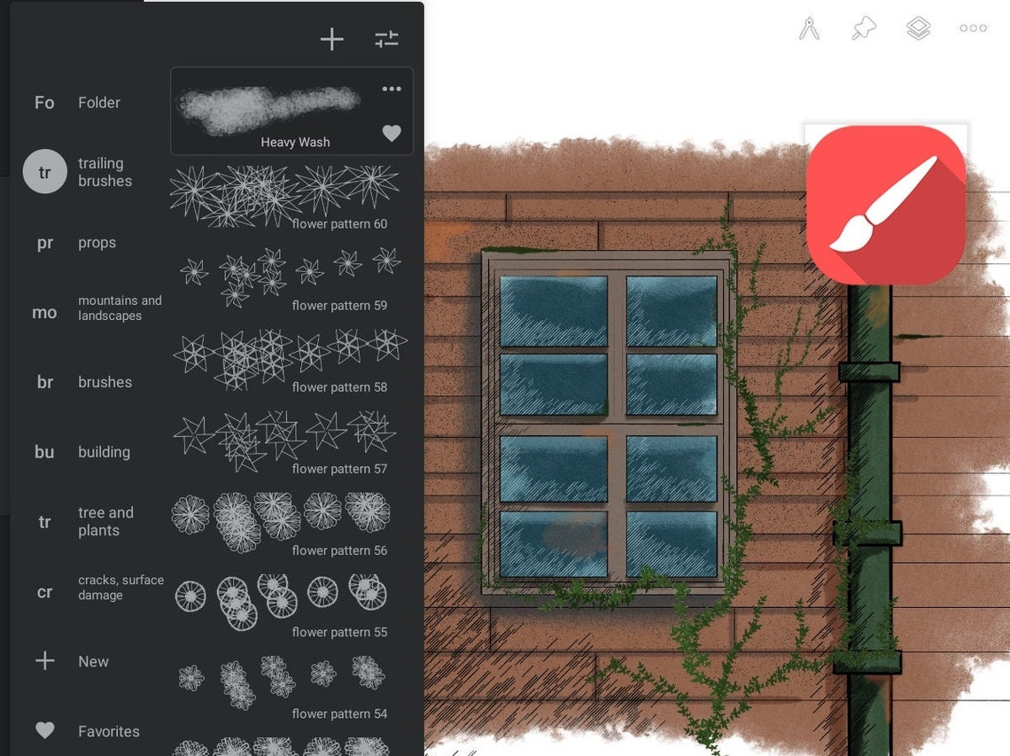 60 Trailing Infinite Painter Brushes. - Etsy