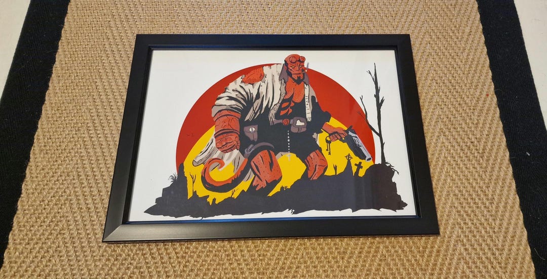 Hellboy , Fanart Illustration Print , A4 Comic, Cartoon - Etsy