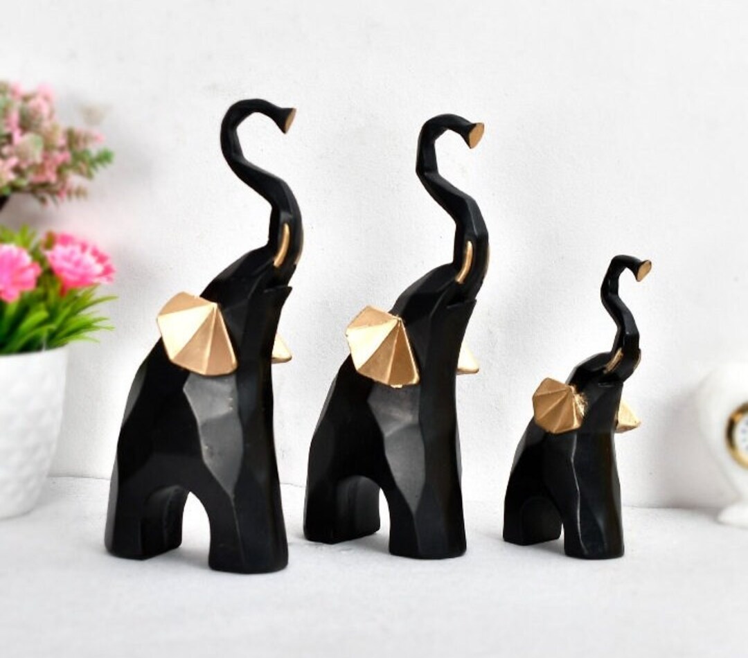 Elephant Showpiece Statue and Artifacts for Home Decor Living - Etsy