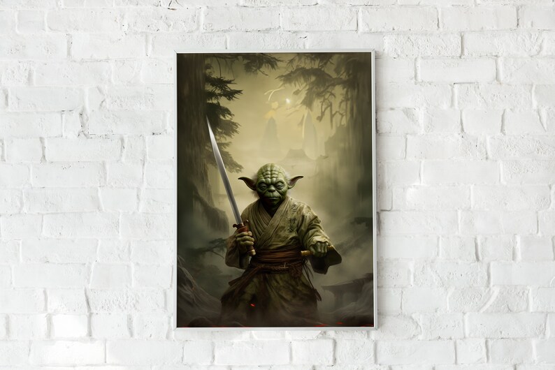 Samurai Yoda | Star Wars Concept Art | High Quality Digital Print - Etsy UK