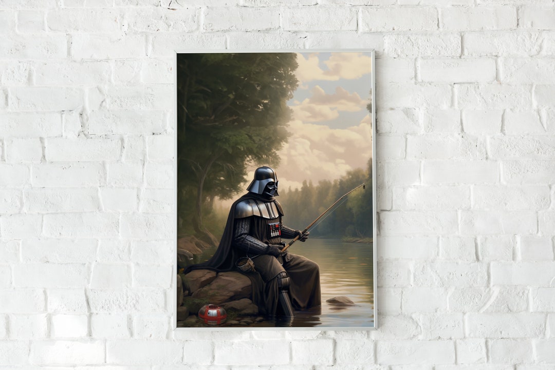 Darth Vader Fishing Art Print: Star Wars Concept (digital Download) - Etsy