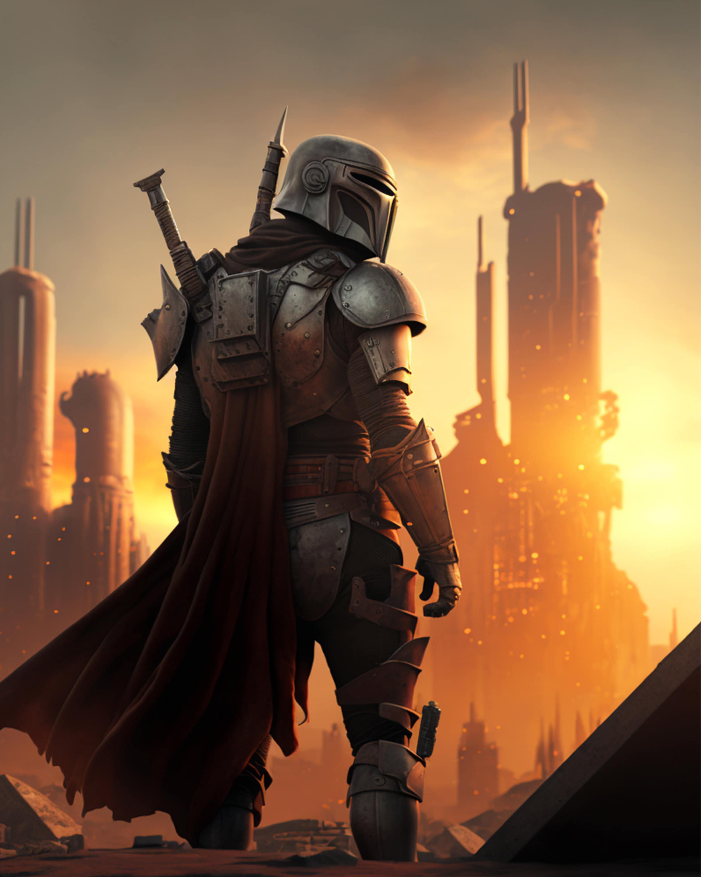 The Mandalorian Star Wars Concept Art High Quality Digital - Etsy