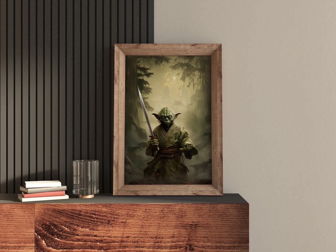 Samurai Yoda Star Wars Concept Art High Quality Digital Print - Etsy UK