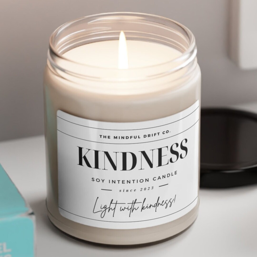 Kindness Aromatherapy Candle - Non-toxic Natural Soy Intention Candle ...