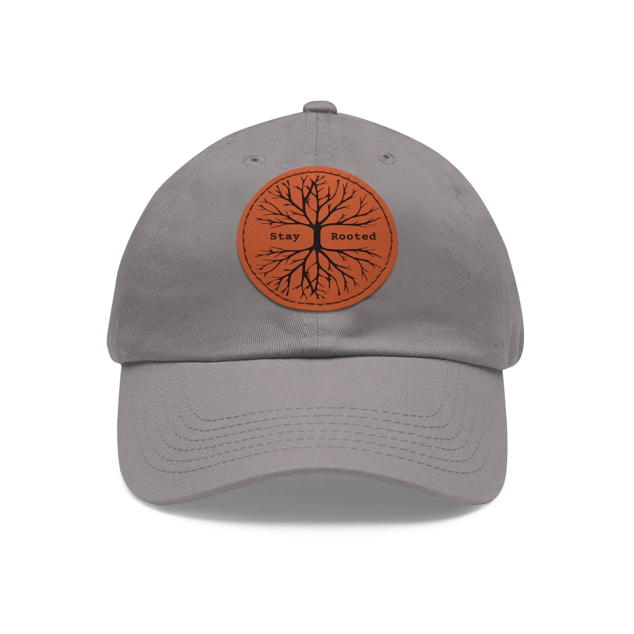 Stay Rooted Hat With Leather Patch round - Etsy