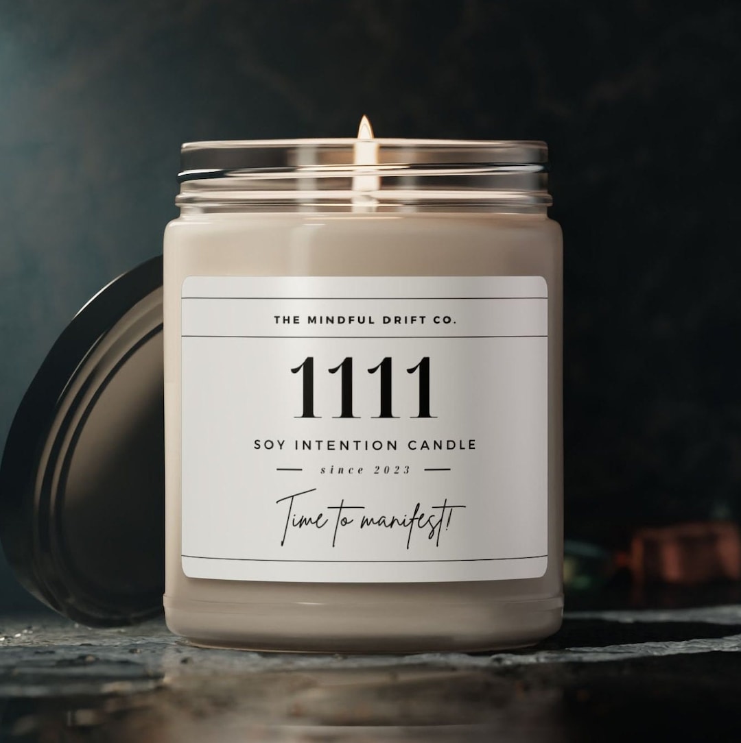 1111 Aromatherapy Candles - Non-toxic Natural Soy Intention Candle 1111 ...