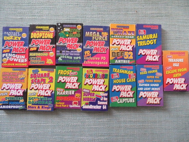 Commodore Format Cassette Games. - Etsy