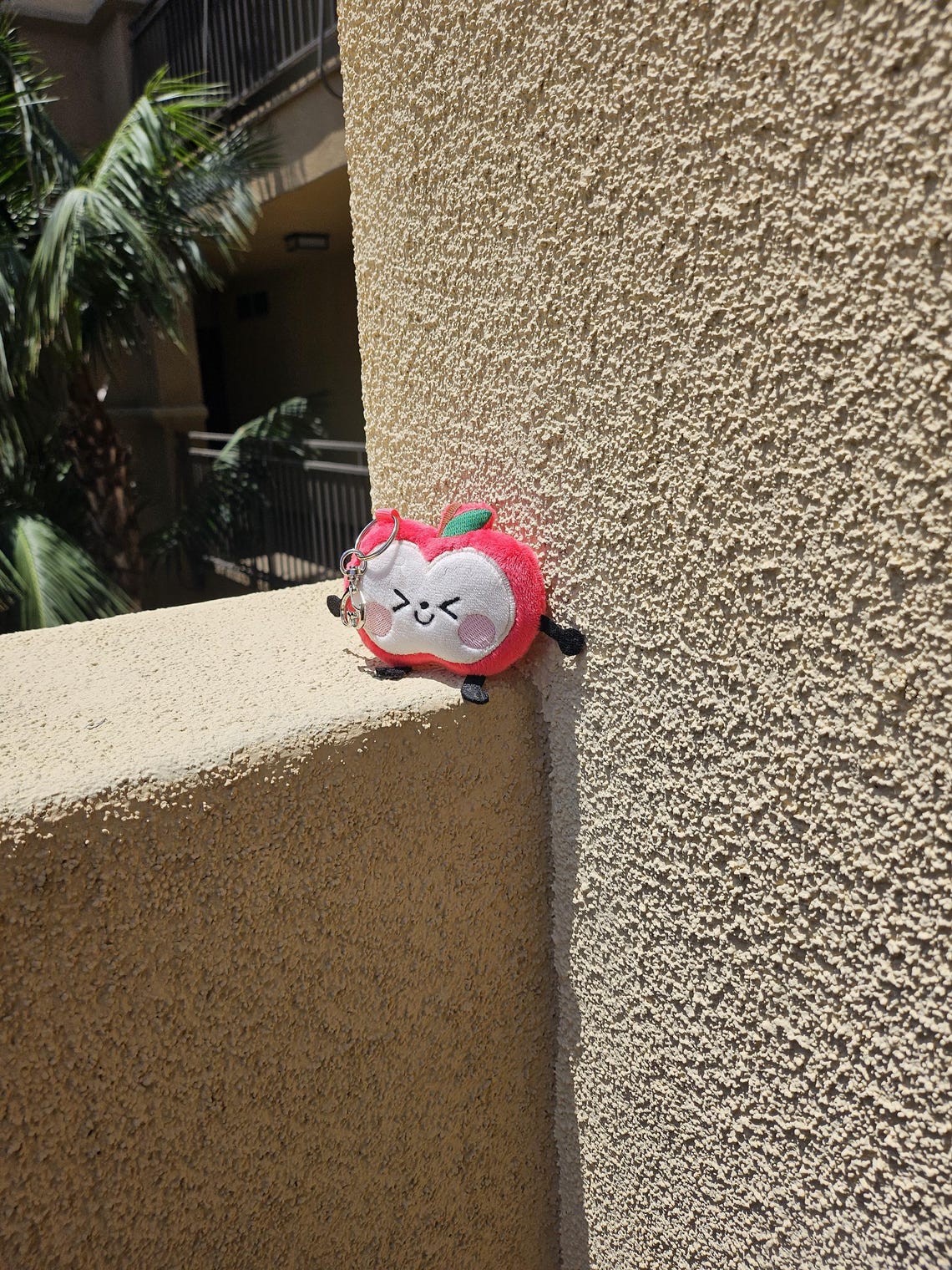 Caleb Birthday Sunny Apple Keychain Plush Charm [handmade] - Etsy
