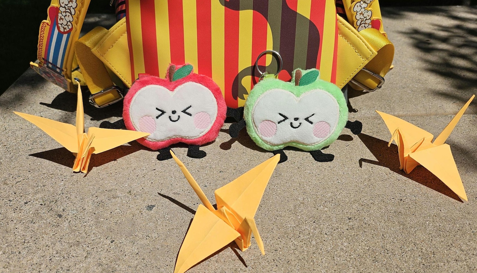 Caleb Birthday Sunny Apple Keychain Plush Charm [handmade] - Etsy