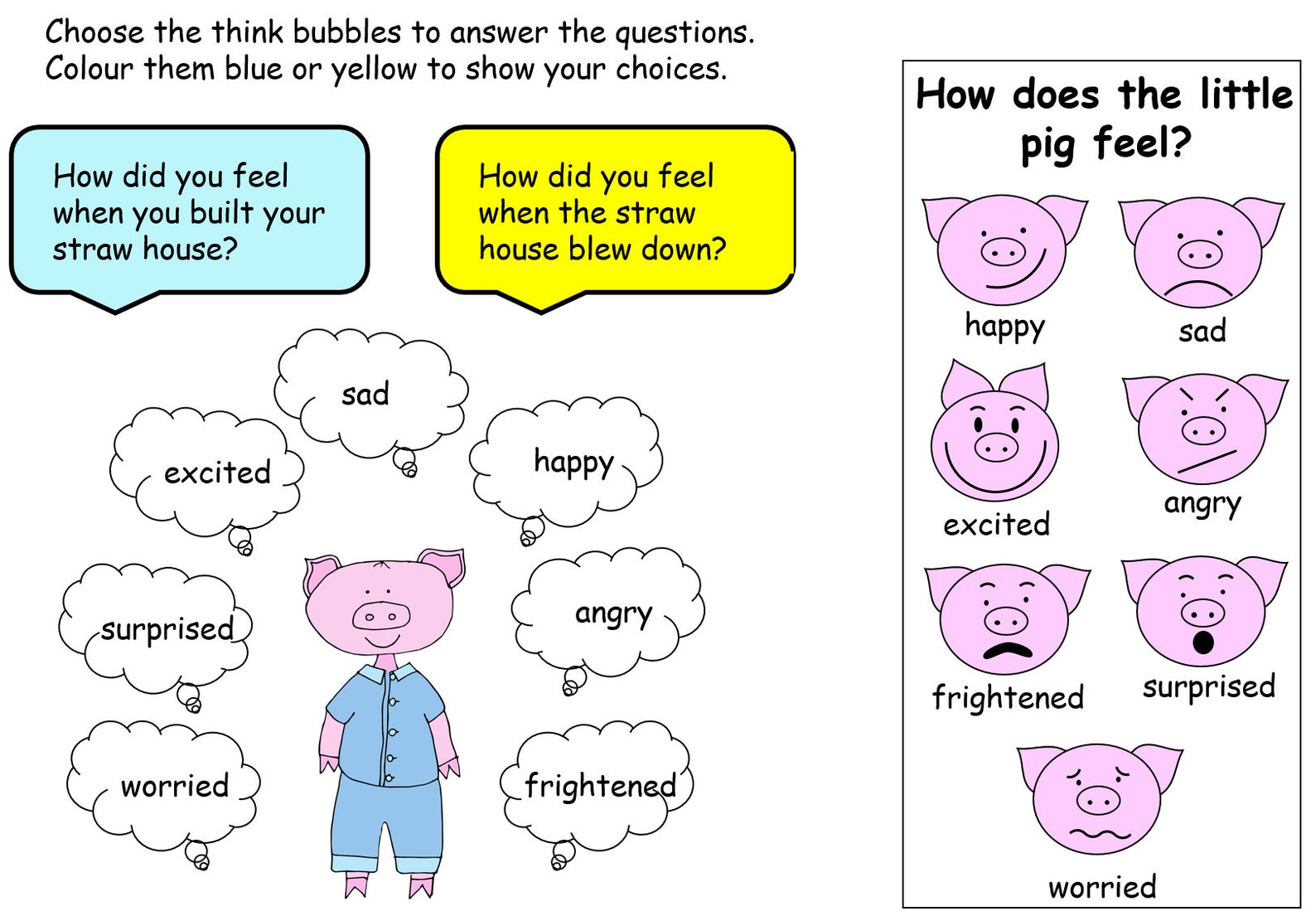 Three Little Pigs Activity Pack - Etsy UK