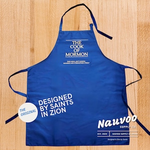 Cook of Mormon Apron - Fun LDS Gift - the Original in Cotton Canvas - Etsy