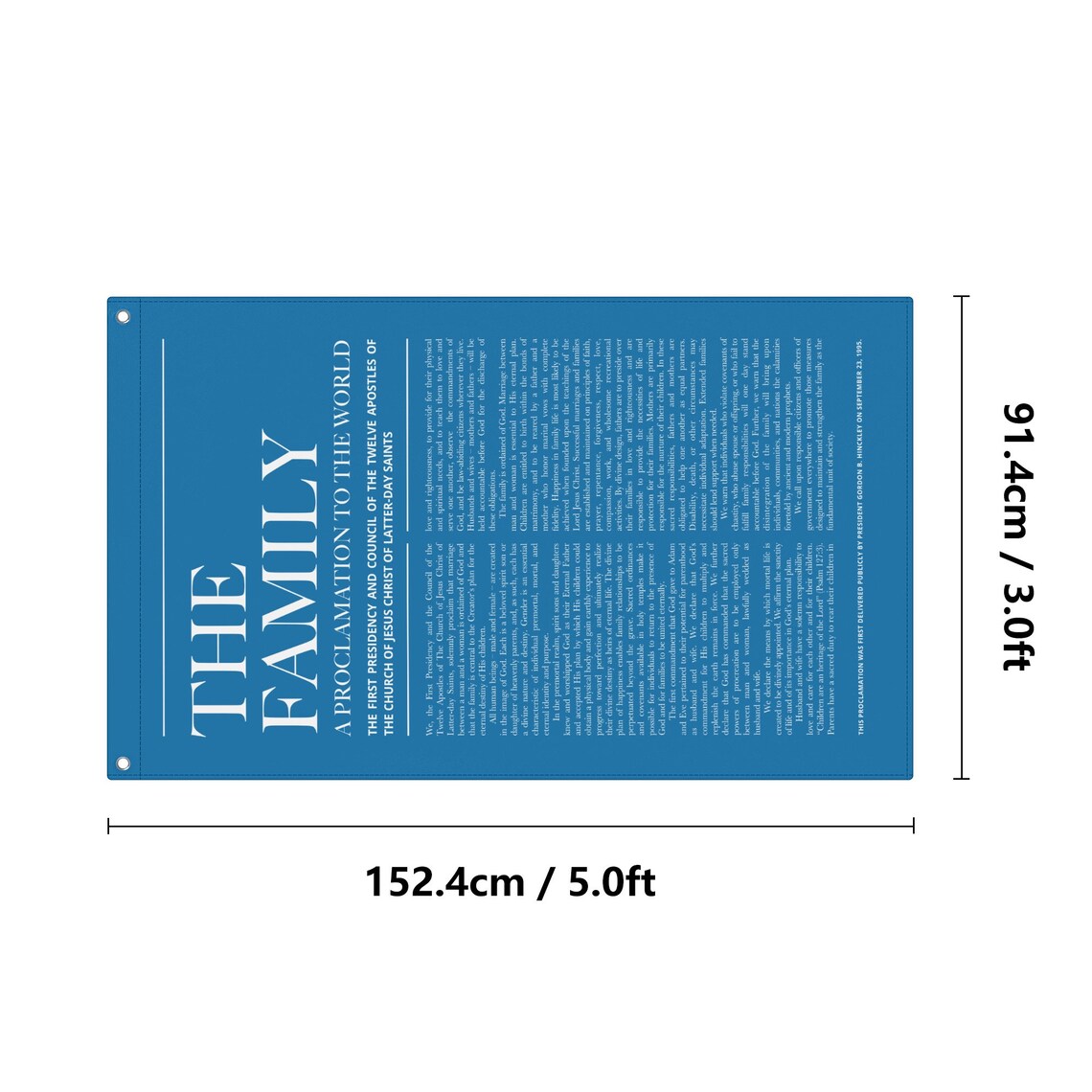 LDS Family Proclamation to the World on a Flag 3 X 5 Feet - Etsy