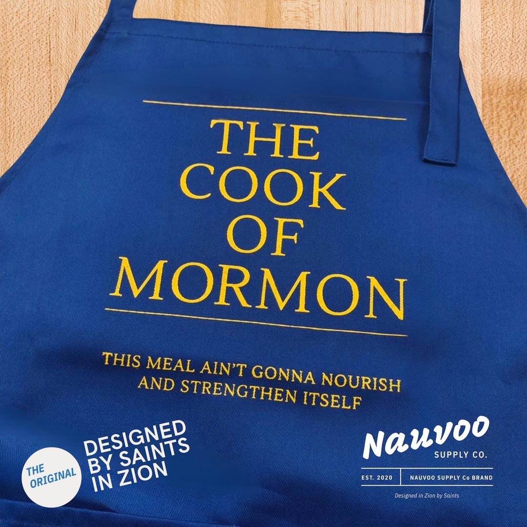 Cook of Mormon Apron - Fun LDS Gift - the Original in Cotton Canvas - Etsy